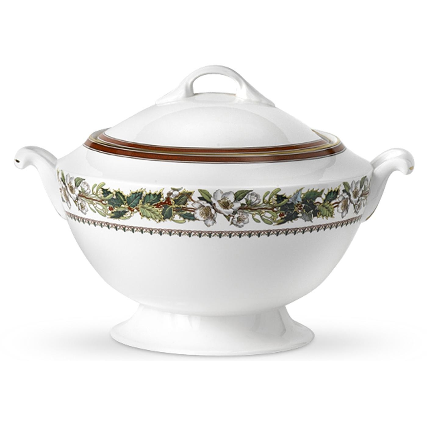 Suppenterrine Christmas Rose von Spode, Einzelstück